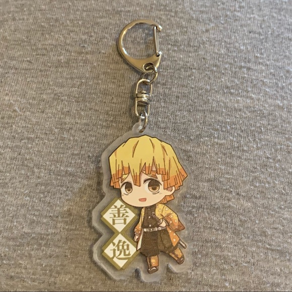 Accessories | Anime Demon Slayer Zenitsu Agatsuma Charm Keychain | Poshmark